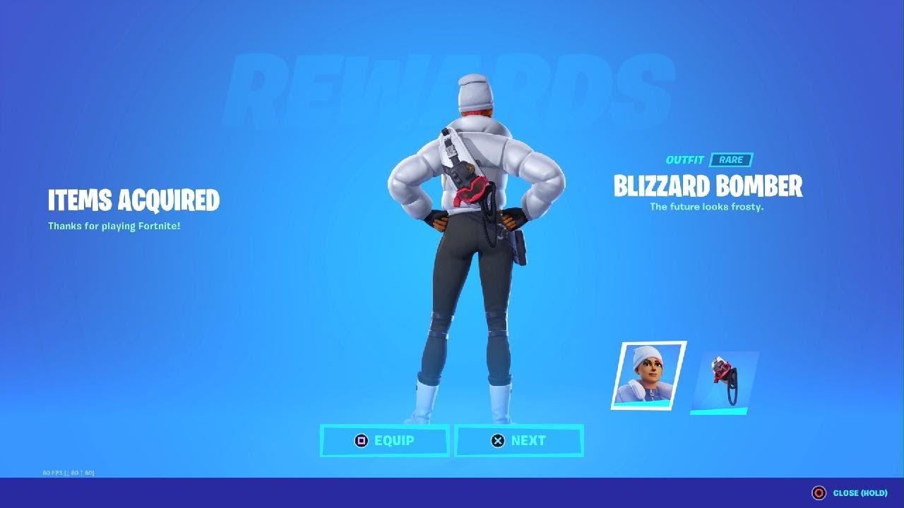 Getting the blizzard bomber skin for FREE in Fortnite - YouTube