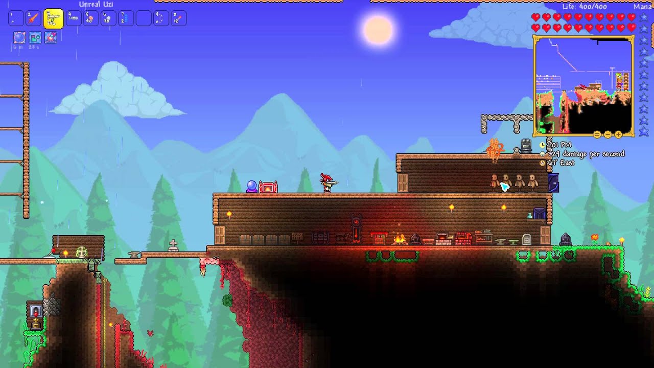 The Unreal Uzi - Terraria - YouTube