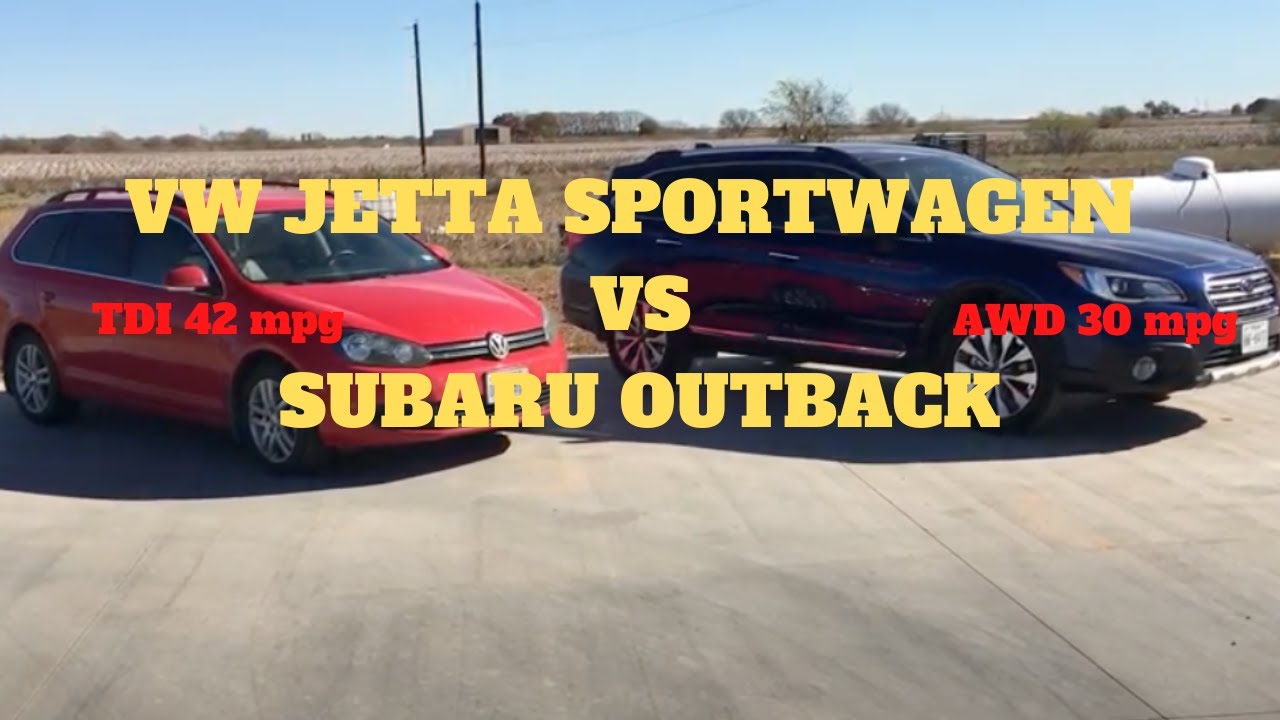 Subaru Outback Touring vs Volkswagen Jetta Sportwagen TDI comparison # ...