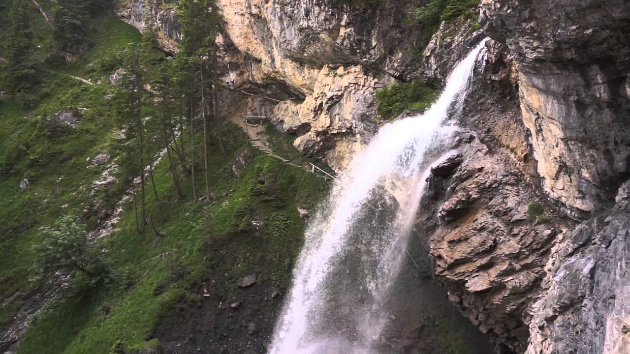 Sprutz Waterfall on North Face Trail, Berner Oberland, Switzerland ...