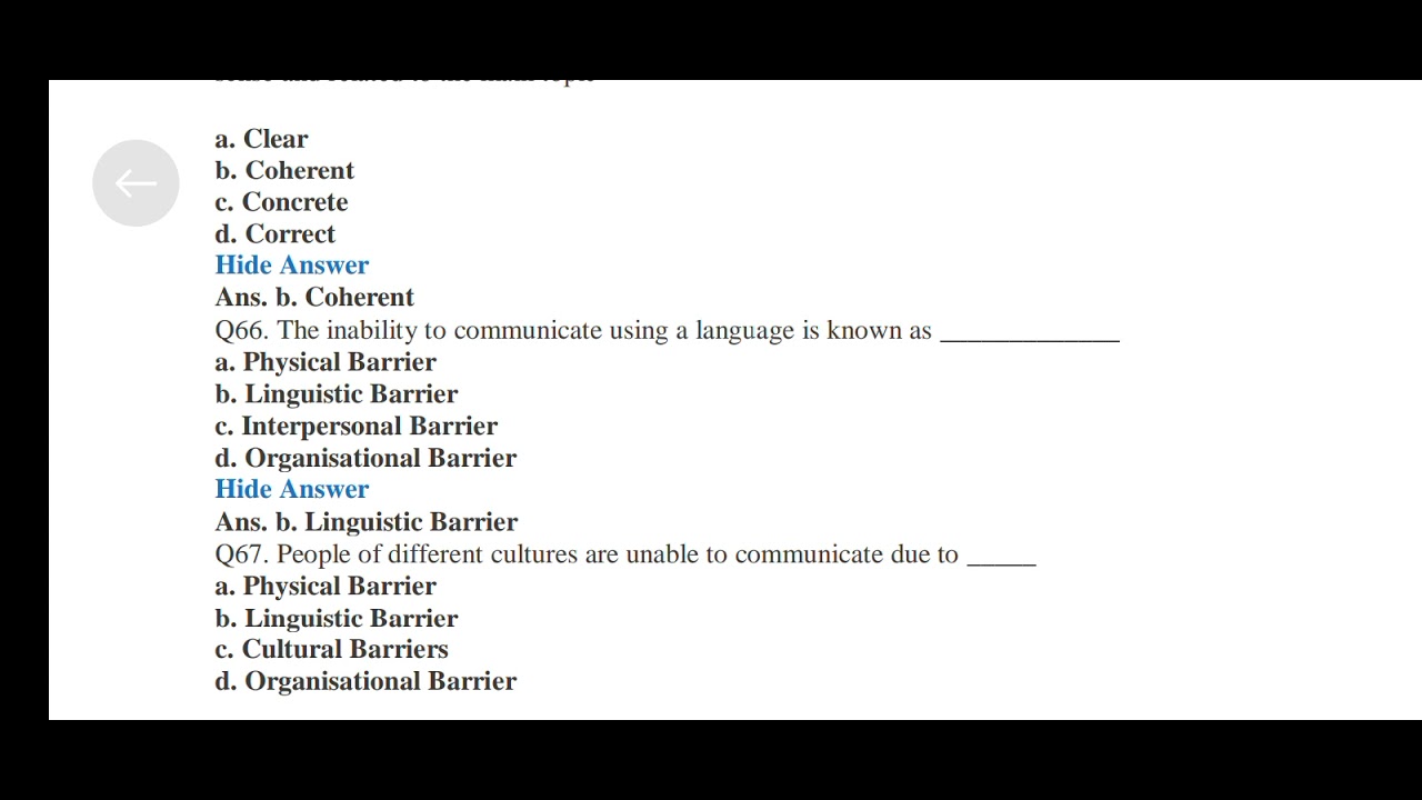 Class 10 Communication Skills MCQs Part 2 YouTube class-10-communication-skills-mcqs-part-2-youtube