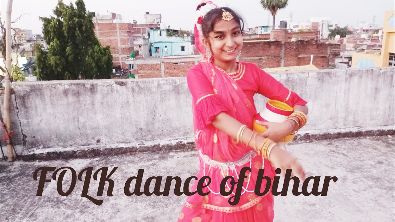 JHIJHIYA FOLK DANCE OF BIHAR DANCE BY HARSHIKA ️ - YouTube