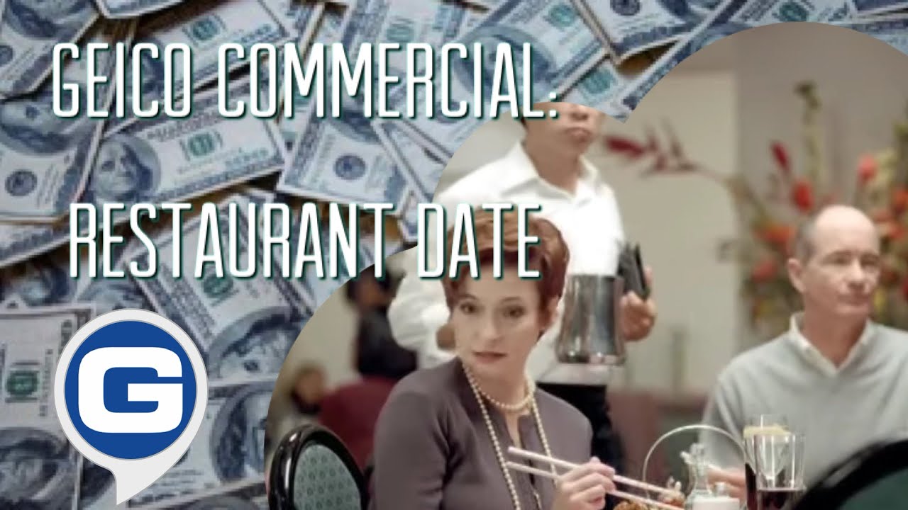 GEICO KASH Commercial - Restaurant Date 💵🥘 (2008) - YouTube