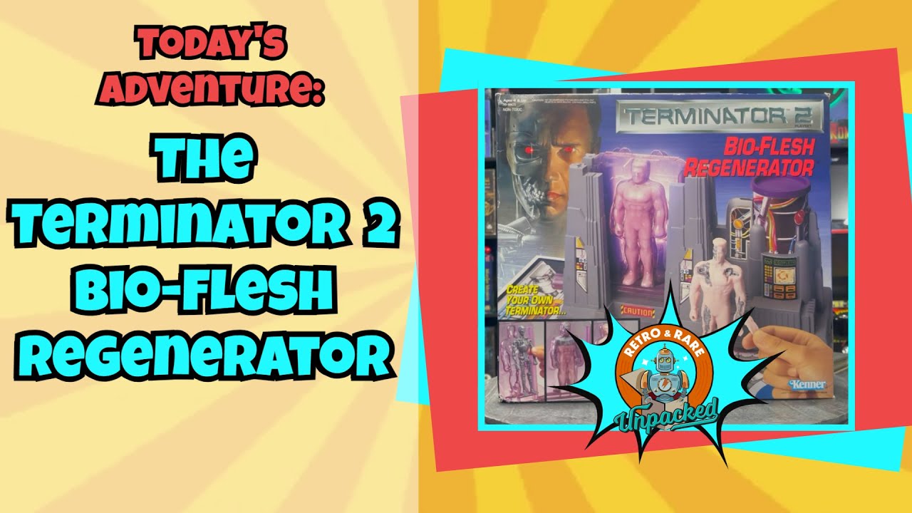 Unpacking the "Terminator 2 Bio-Flesh Regenerator" (Kenner Toy Company ...
