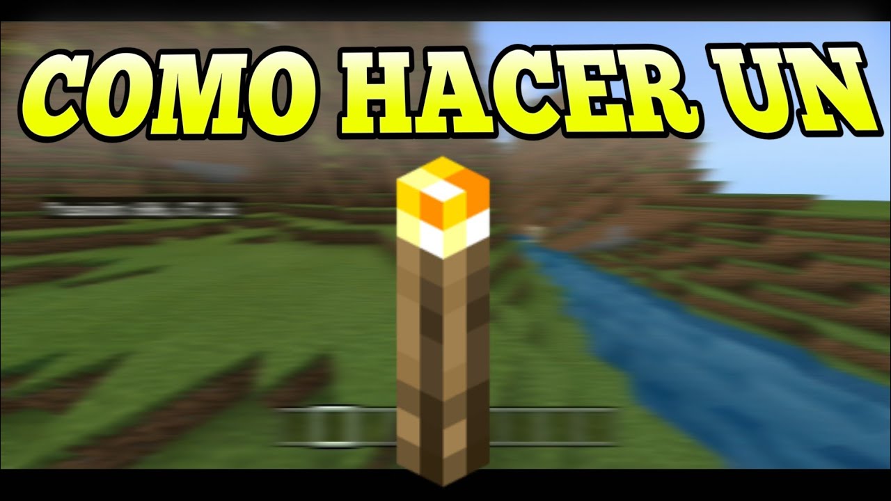 🤑Como hacer una antorcha en Minecraft 😎 - YouTube