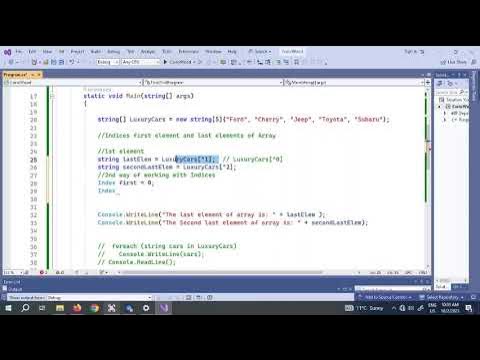 25. Working with Array Indices in C# - YouTube