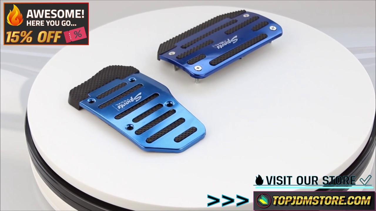 JDM Aftermarket Car Sport Racing Pedals - Manual or Automatic - YouTube