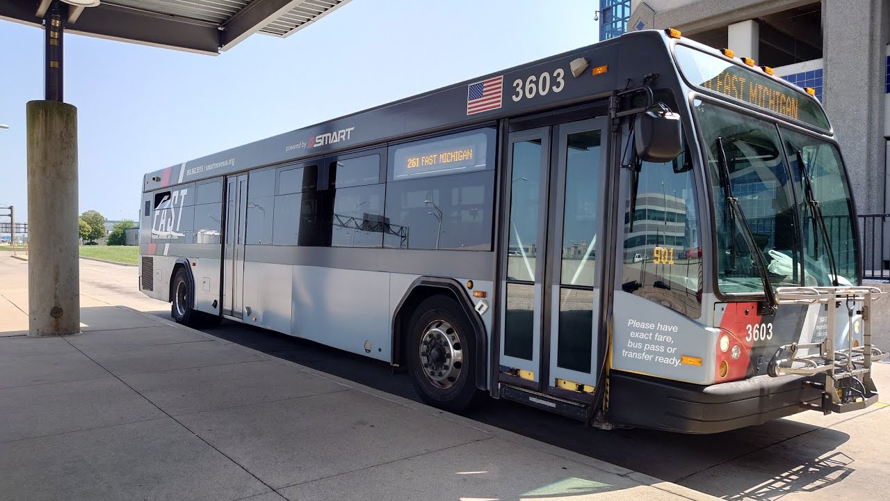 Ride On SMART 2016 Gillig BRT 40' 3603 On Rt 261 FAST Michigan to ...
