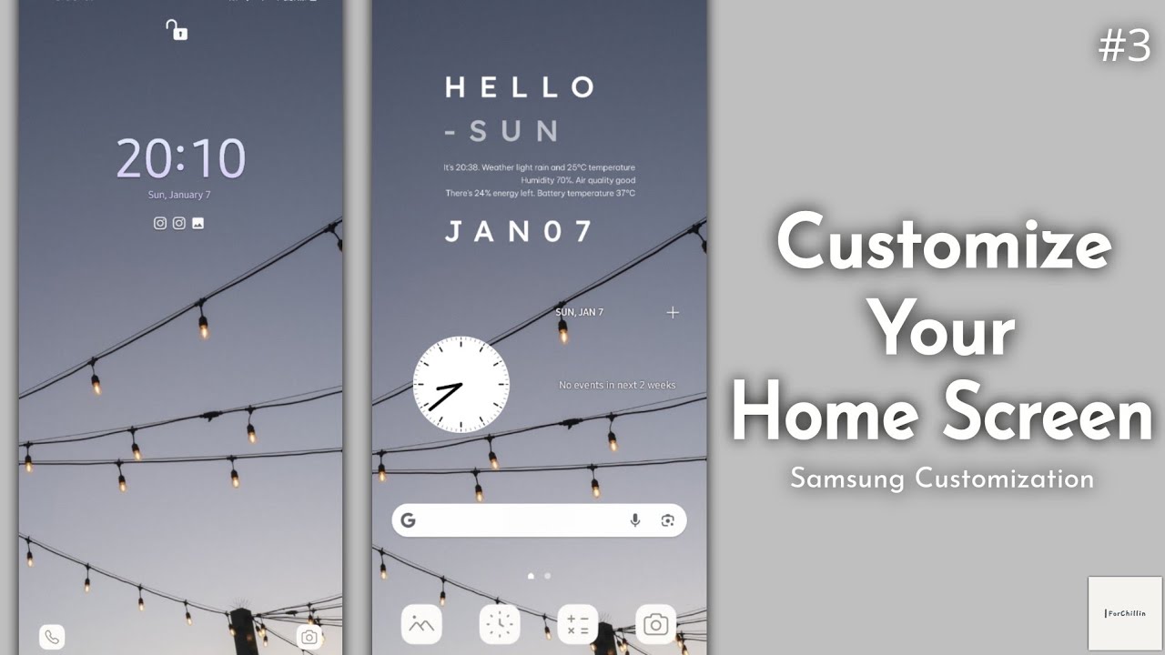 How To Customize Your Samsung Home Screen - Chill Makeover - YouTube