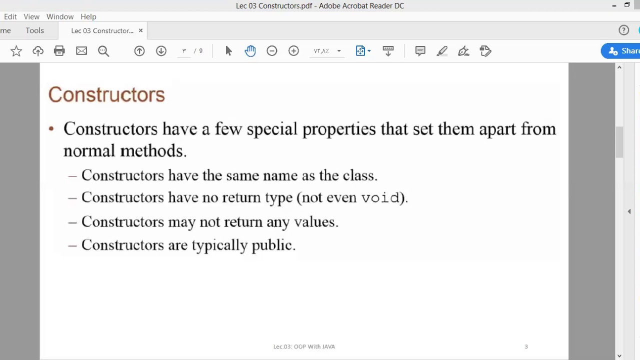 Constructors Youtube