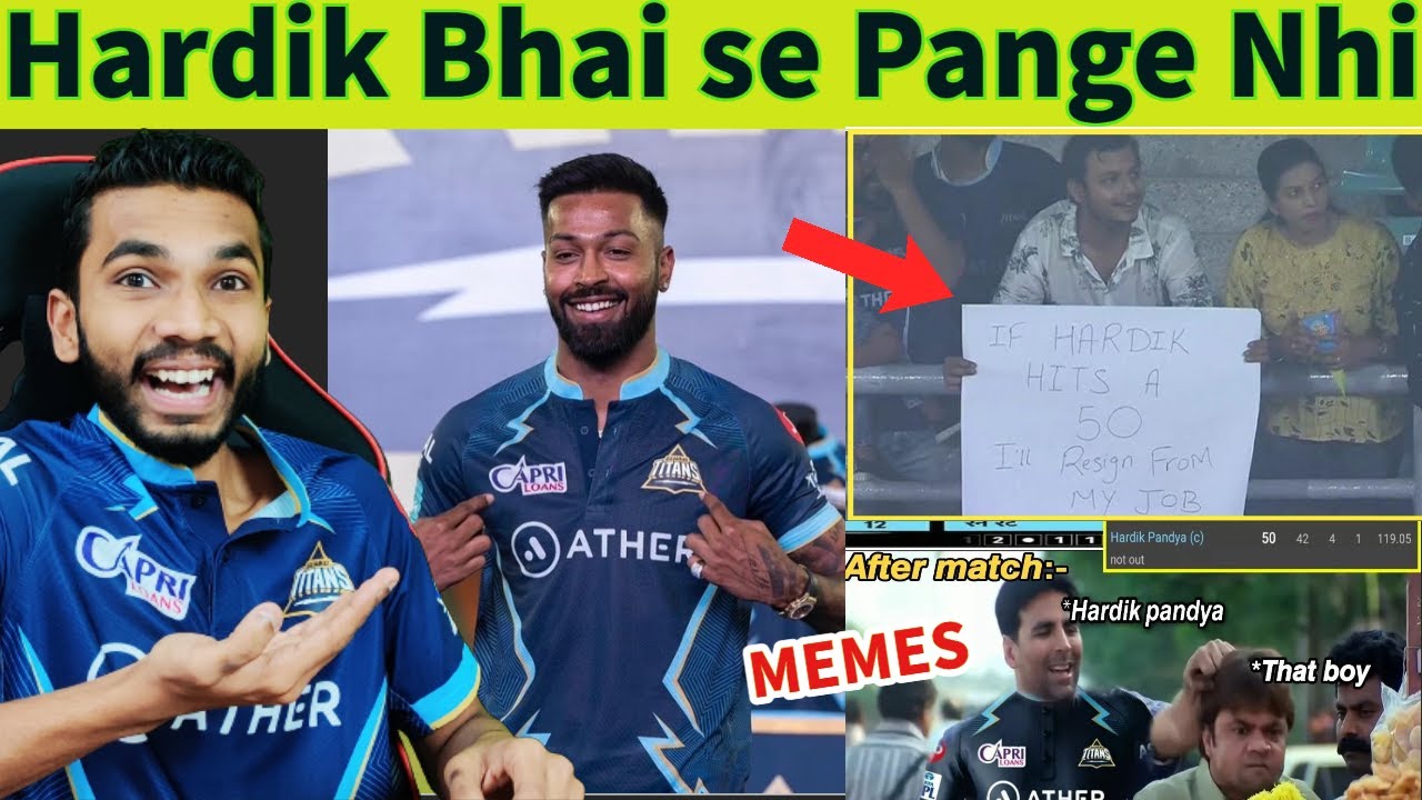 IF HARDIK HITS A 50 I WILL ??? HARDIK PANDYA 50 MEMES 😂😂 FUNNY HARDIK ...