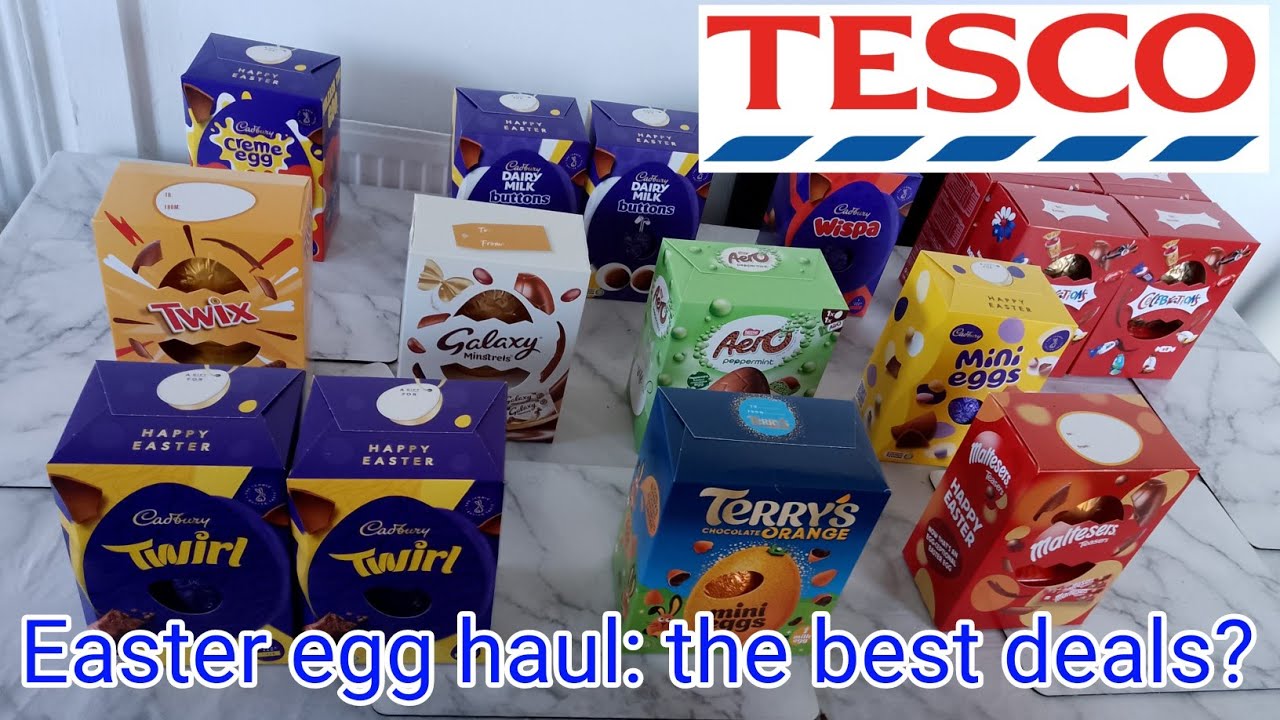 Tesco Easter Egg Haul. Do Tesco have the best Easter Egg offers? - YouTube