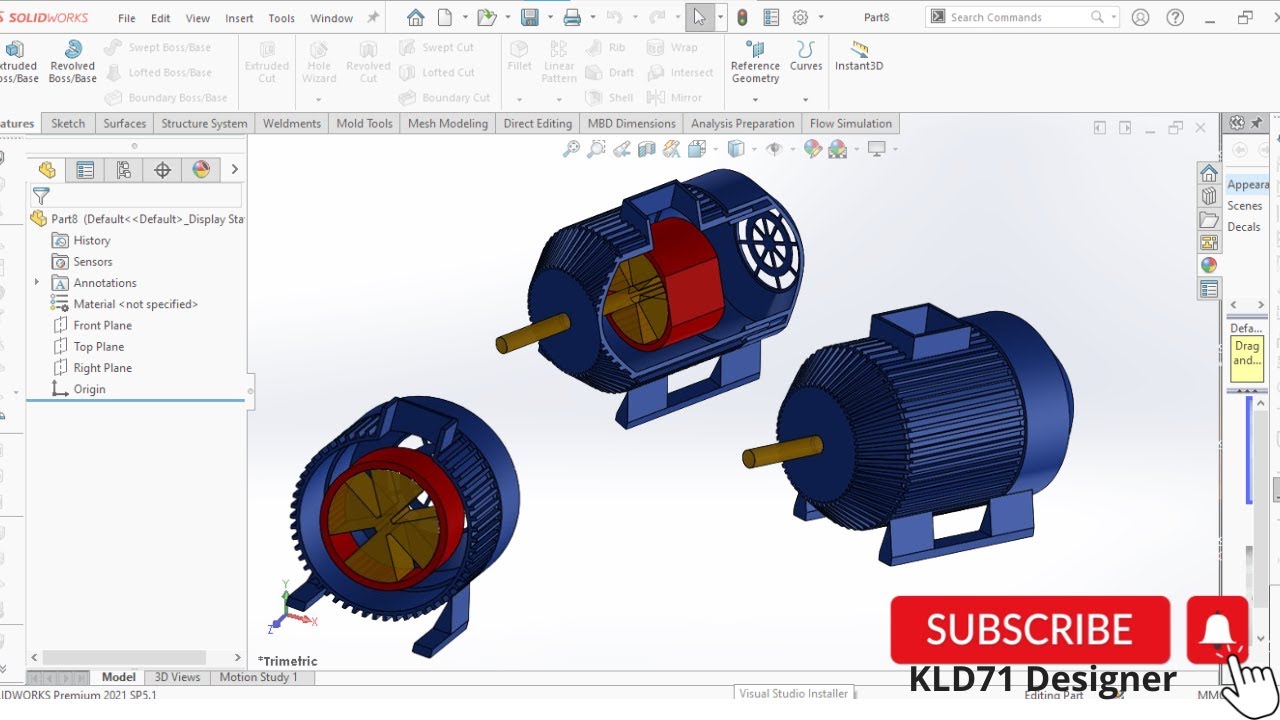 SolidWorks tutoriel: projet 36(1ère partie) - YouTube