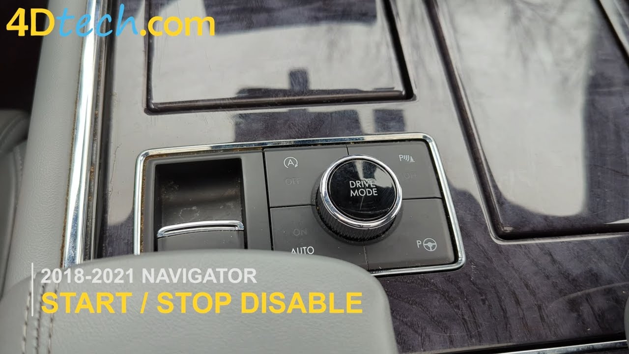 Lincoln Navigator DISABLE Auto Start/Stop Feature - Turn ON and OFF ...