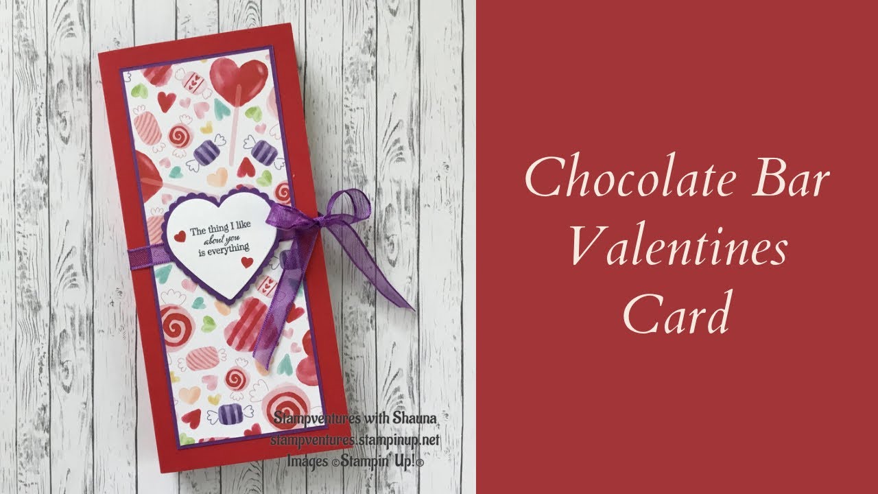 Chocolate Bar Valentines card using Lots of Pun Paper Pumpkin stamps ...