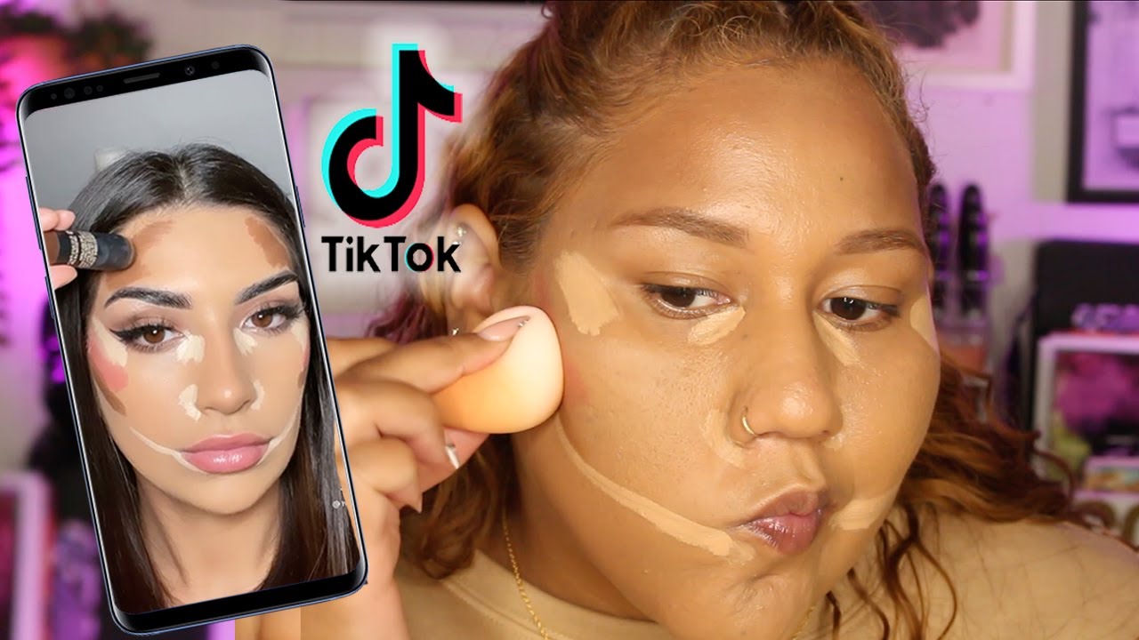TRYING TIKTOK MAKEUP HACKS?! - YouTube