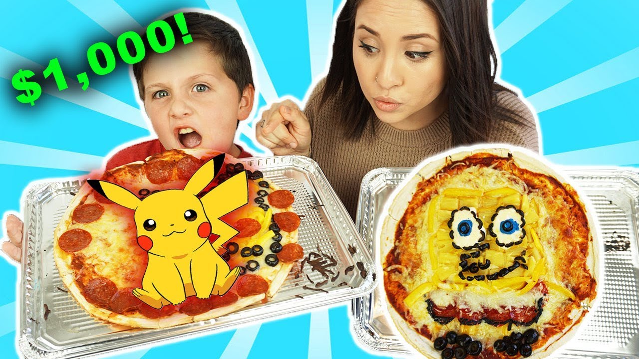 BEST PIZZA ART WINS $1,000!!! POKEMON DETECTIVE PIKACHU FOOD ART ...