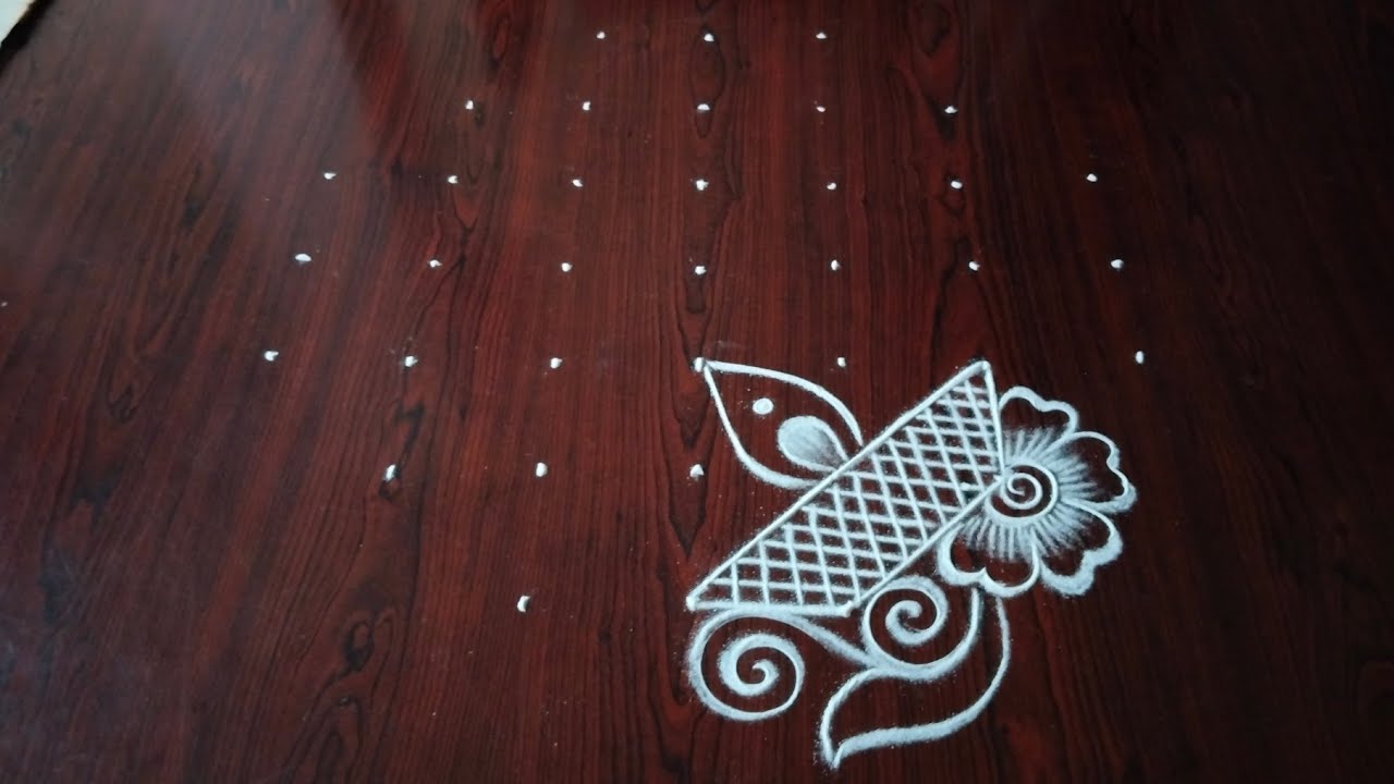 Dharun massam special rangoli ⚛️ (7×3×3) dot's.... - YouTube