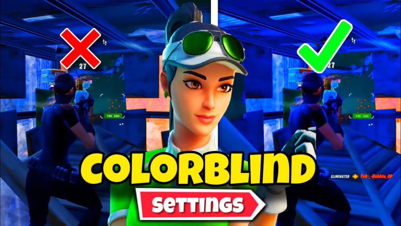 The Best * COLORBLIND MODE * In Fortnite Chapter 5! ( Make Your Game ...
