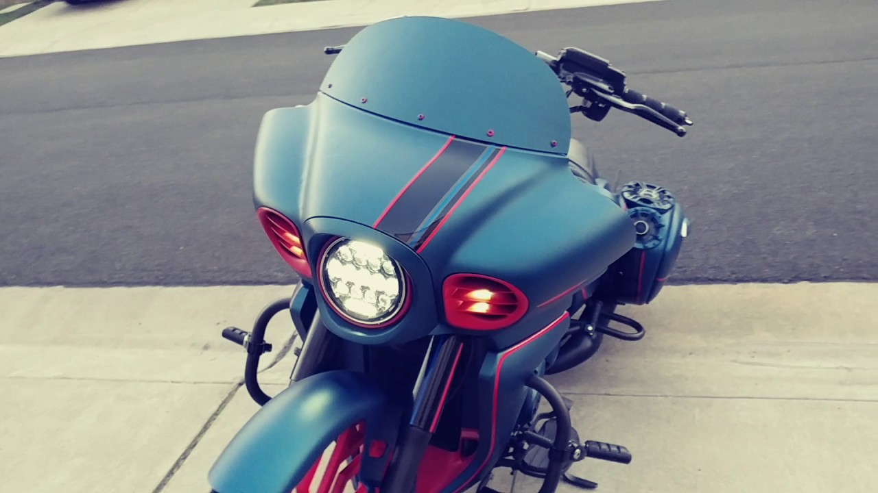 Kawasaki vaquero 2015 custom with 26" wheel - YouTube