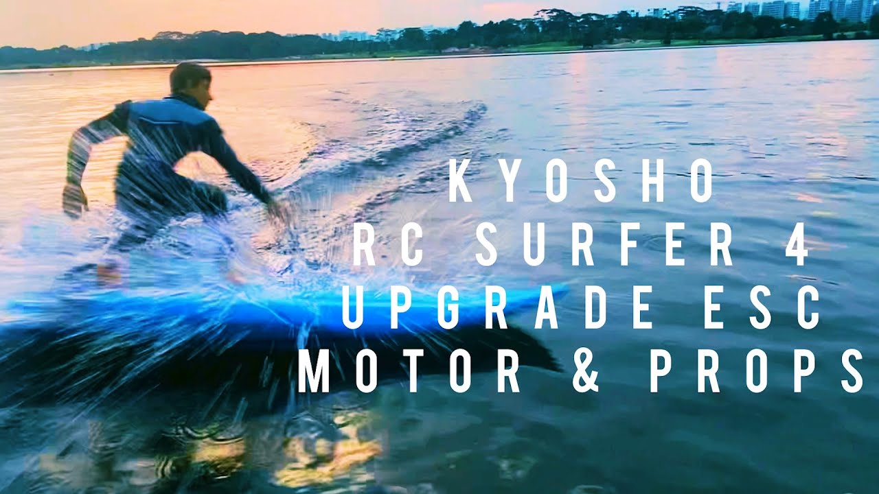 Super Awesome Kyosho RC Surfer 4 Upgraded Brushless Motor Esc & Props ...