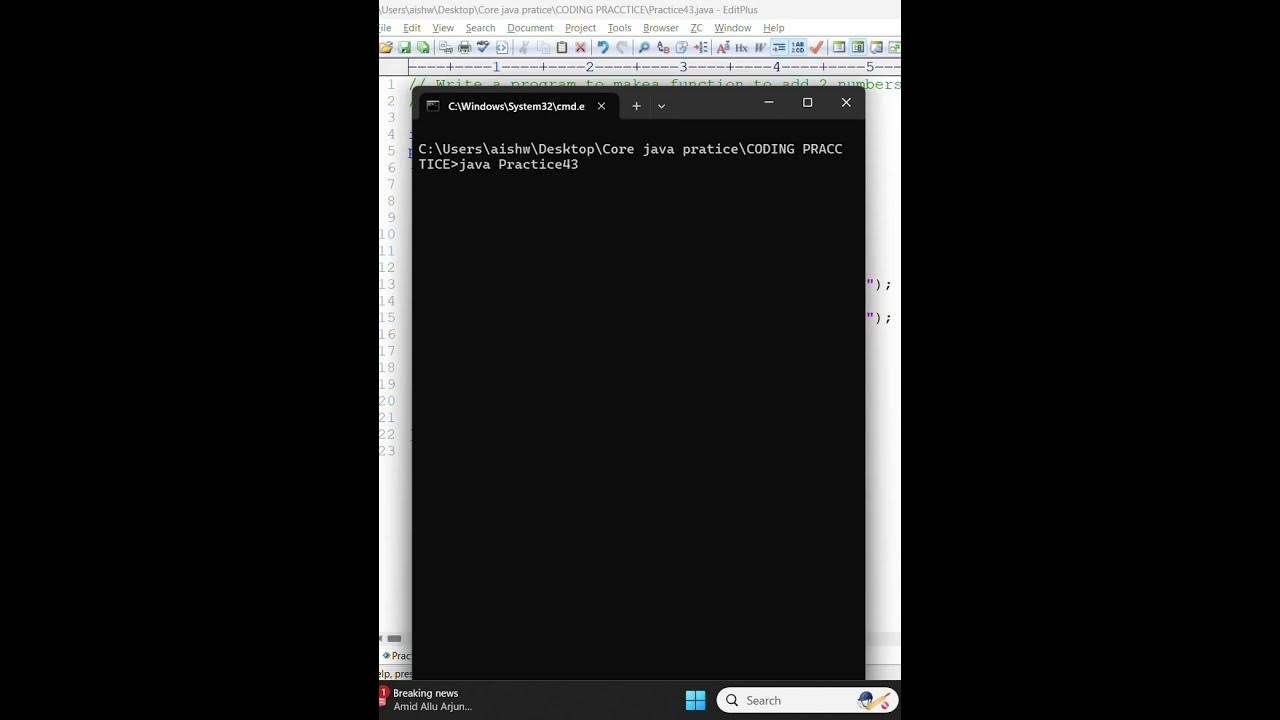 #day 43 Java practice #100dayschallengewithnontechcoder #100daysofcodechallenge - YouTube