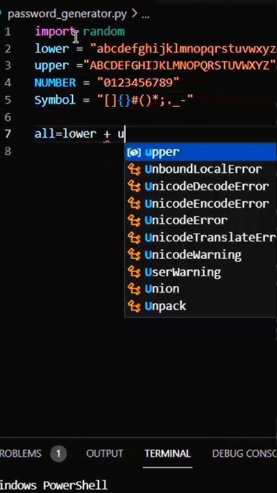 What 😯 Python is Easy? - Python shortcut Tricks - Password Generator Using Python in Just 30 ...