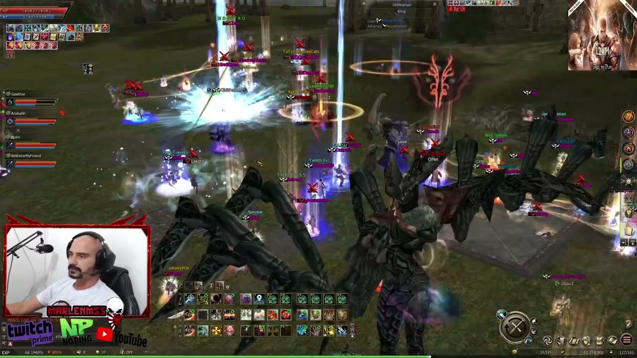 Lineage 2 XM - POV Cardinal - Mass PvP Crazy - Epic Boss Orfen #8 - YouTube