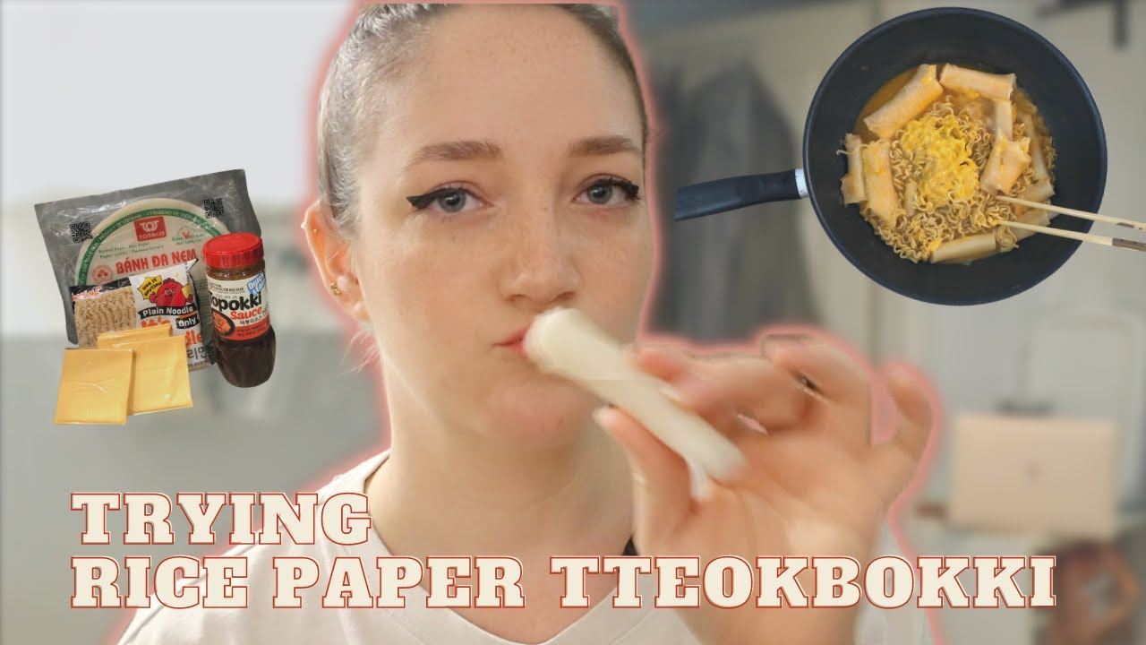 Trying Rice Paper Tteokbokki | Easy Recipe and lots of SEVENTEEN’s HOT ...