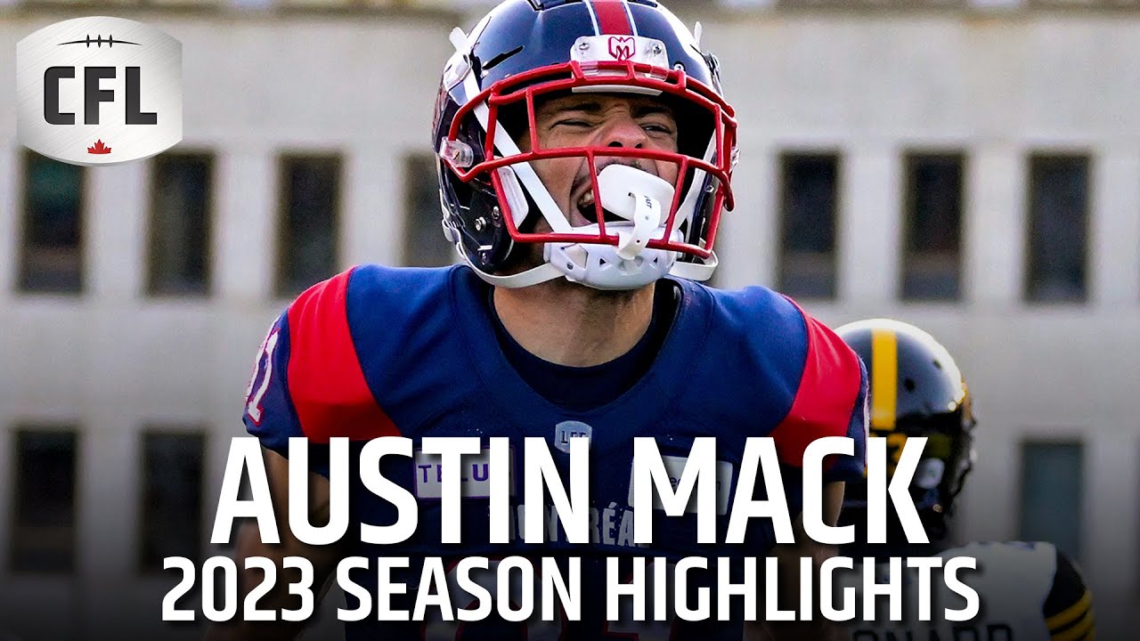 Austin Mack 2023 CFL Highlights - YouTube