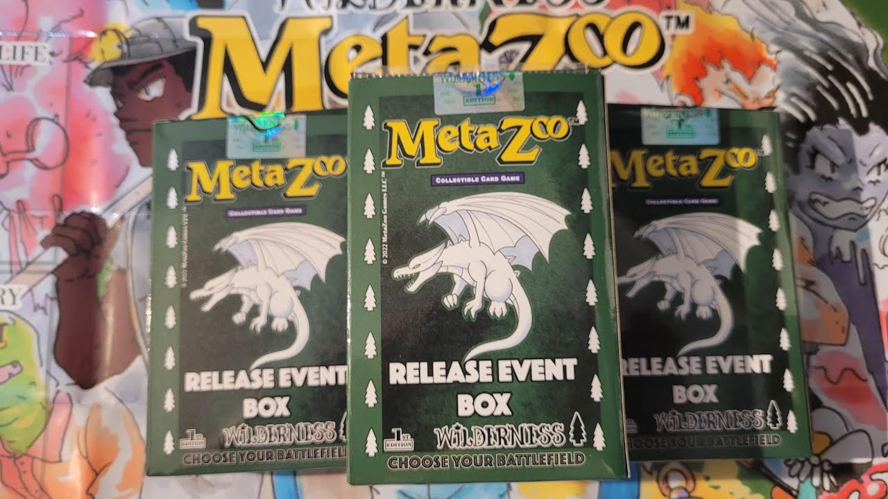 MetaZoo Wilderness Release Event Box Unboxing x3!? - YouTube
