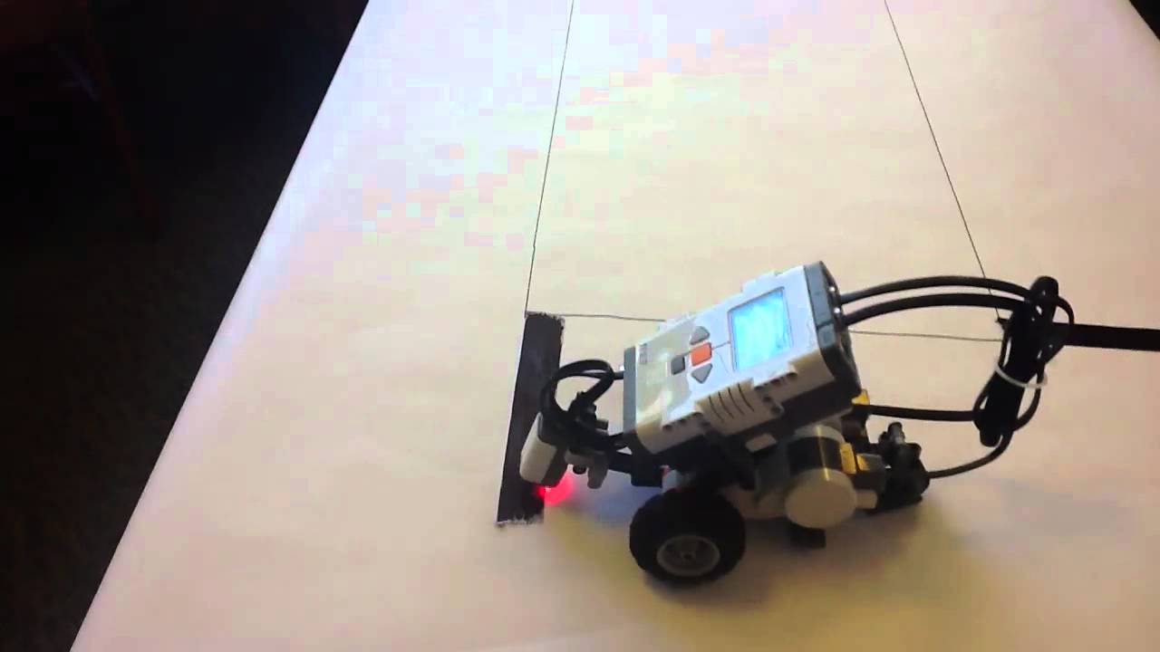 NXT light sensor - YouTube