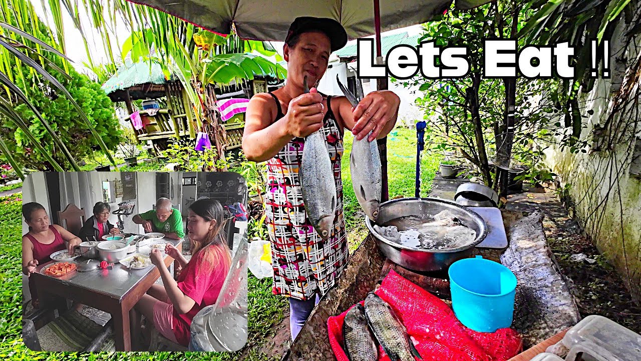 Cook FILIPINO Dishes To Feed My Family - Milkfish, Banana Heart ...
