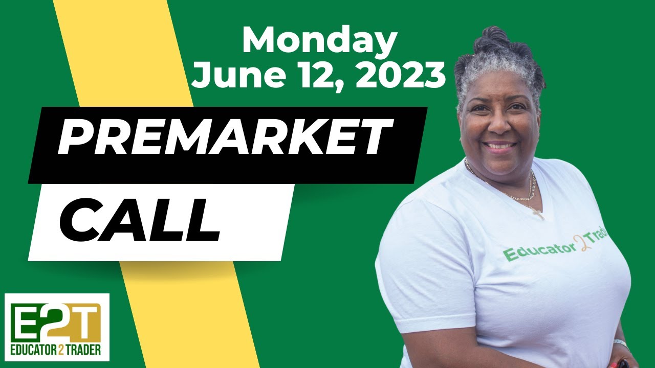 Premarket Call - Week of June 12-16 '23 | Educator2Trader #cpi #fomc # ...