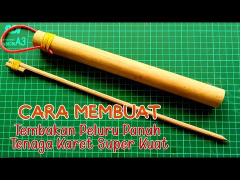 Cara Membuat Tembakan Bambu Peluru Panah Super Kuat  dan Mudah | Mainan Bambu | Rbrain Project