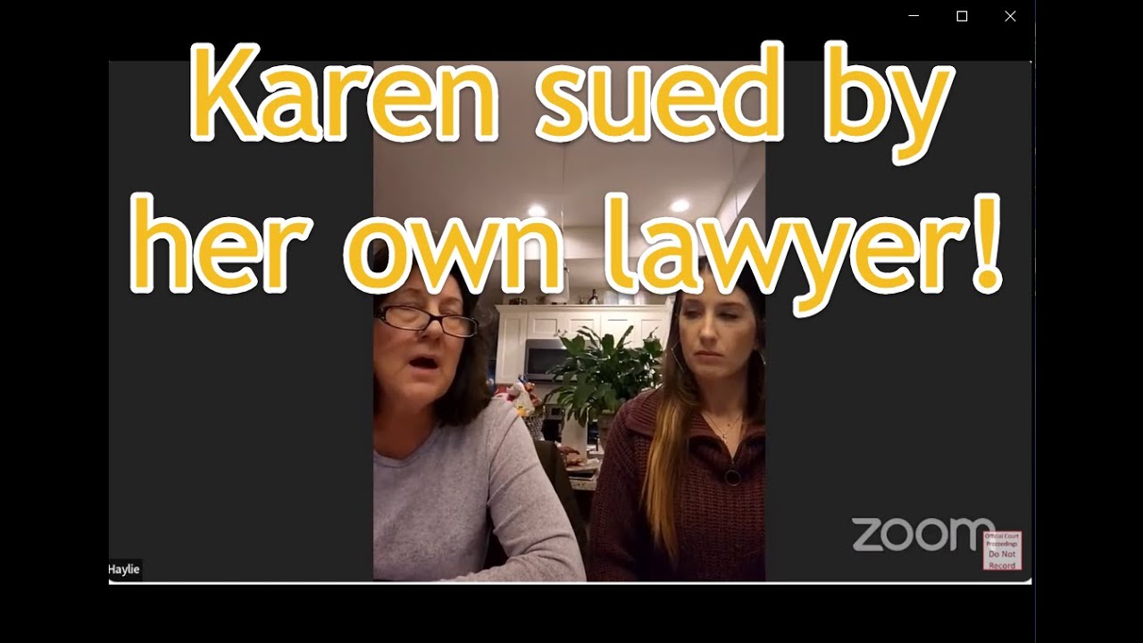 Karen sued by her own lawyer! - YouTube