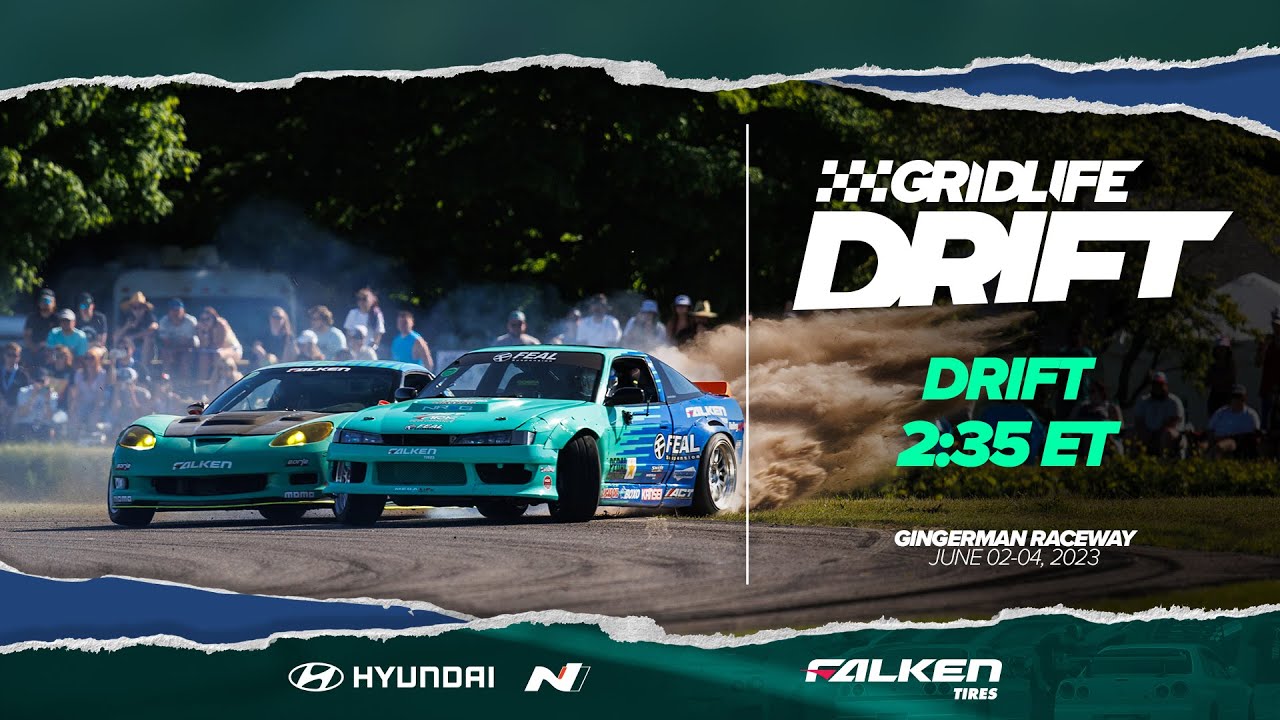 GRIDLIFE Midwest Festival 2023 - Drift Session 1 || GingerMan Raceway ...