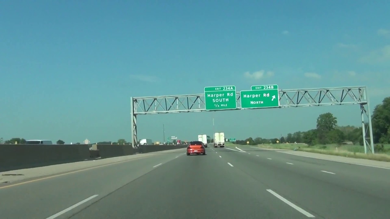 Michigan - Interstate 94 West - Mile Marker 240 to 220 - YouTube