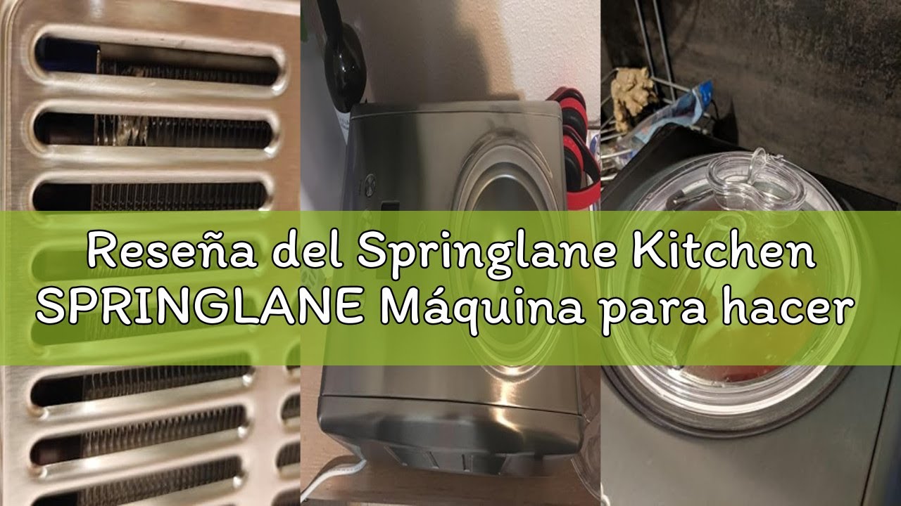 Reseña del Springlane Kitchen SPRINGLANE Máquina para hacer helados ...