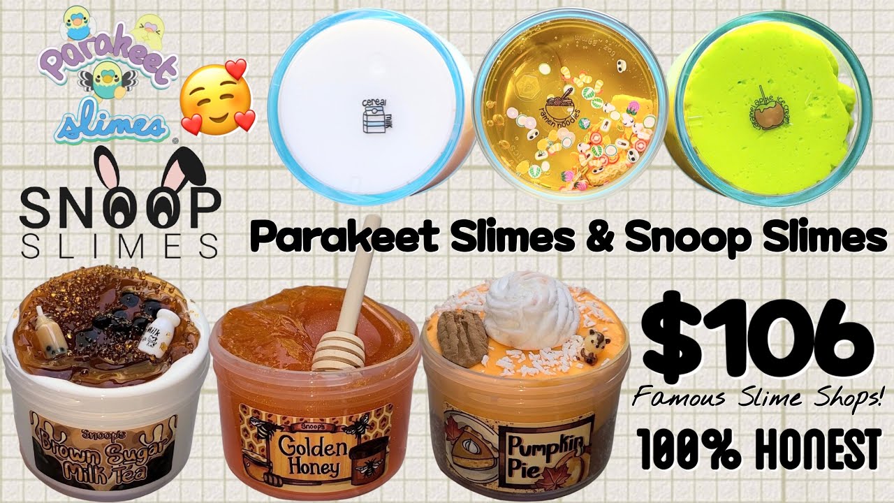 $106 SLIME PACKAGE #33: Parakeet Slimes & Snoop Slimes | 100% HONEST ...