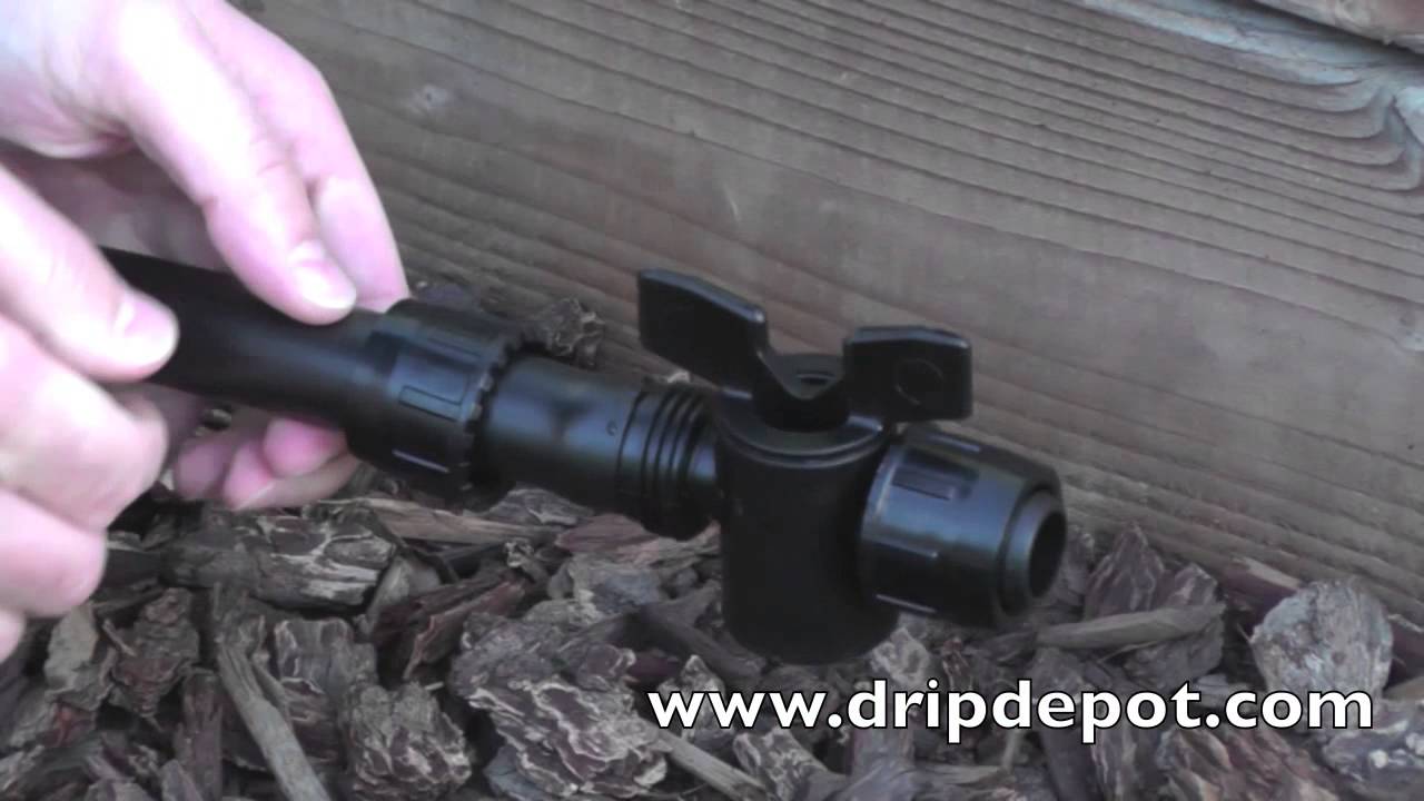 How to Insert a Manual Valve Between Two Like Pieces of Poly Tubing ...