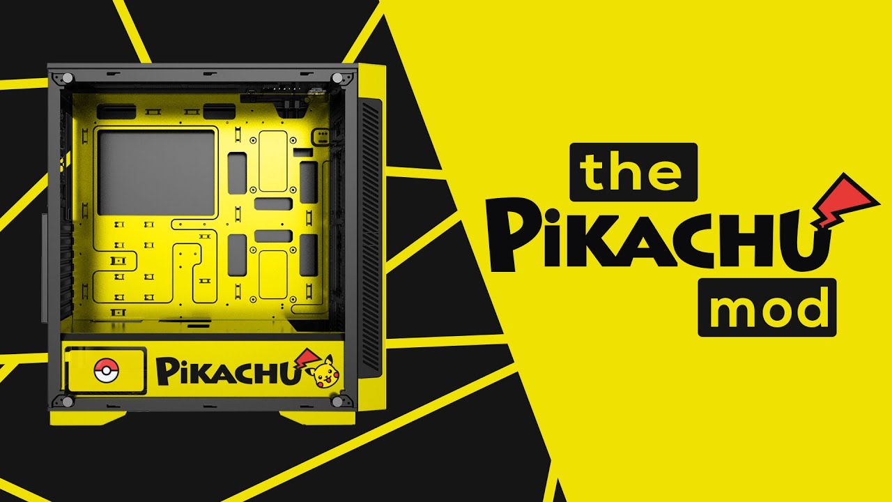 Pikachu themed Custom Case Modification by CustomKid | Deepcool Matrexx ...