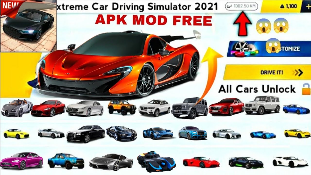 😱Extreme Car Driving Simulator 2023 Completed 100000 KM Distance Car ...