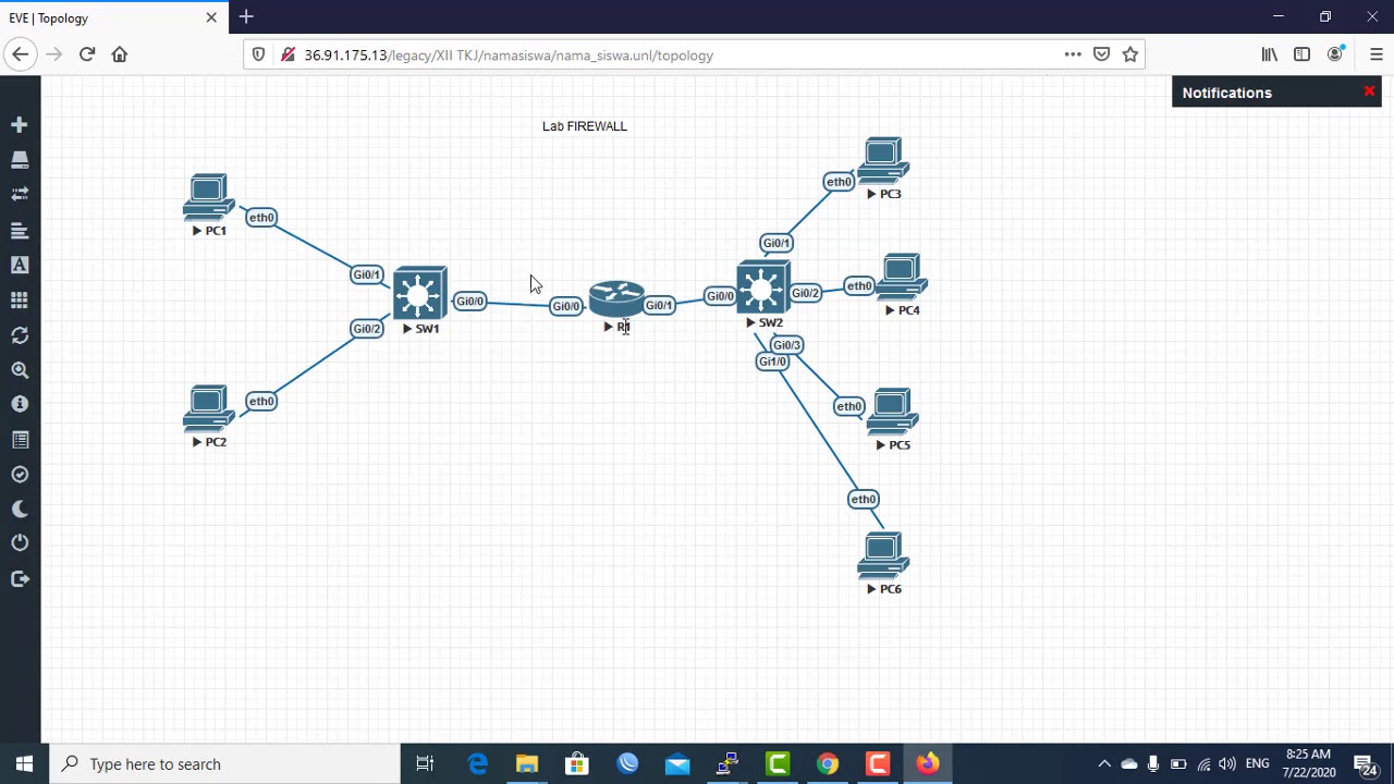Seting Firewall di Lab eve-NG - YouTube