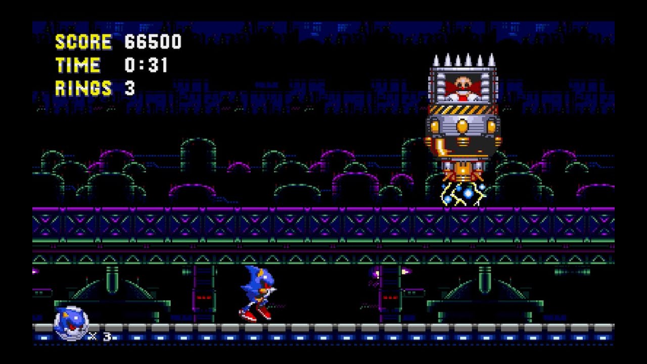 Sonic Triple Trouble "16-Bit": Atomic Destroyer Zone Act 3 (Metal Sonic ...