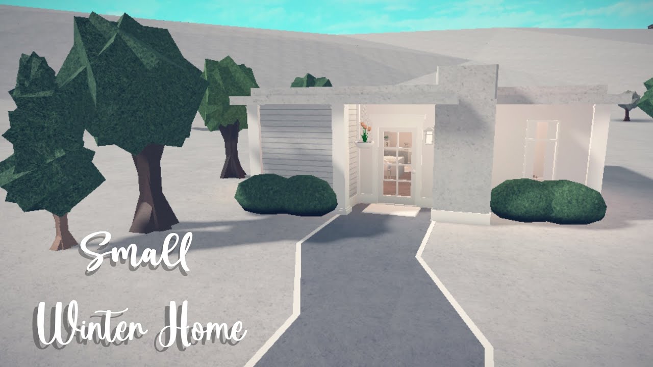 Small Cozy Winter Home | Speed Build | Roblox - YouTube