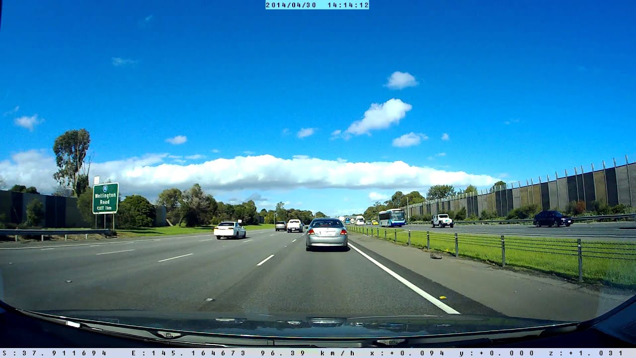 U-Turn on the Monash Freeway (M1 Eastbound) Dashcam - YouTube