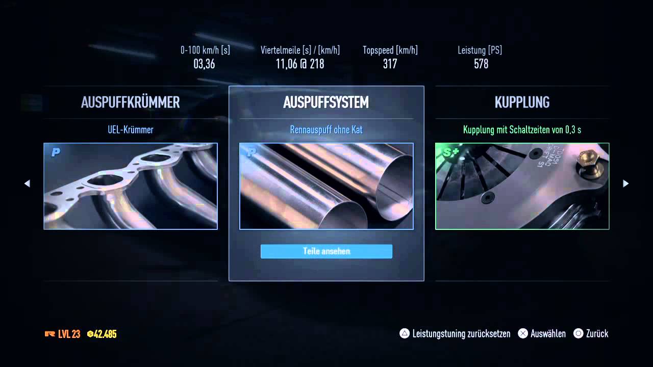 Need for Speed 2015 #008 Tuning in der Garage von Amy [HD][PS4] - YouTube