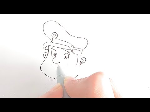 How to draw a Postman drawing step by step tutorial for beginners/ Easy ...