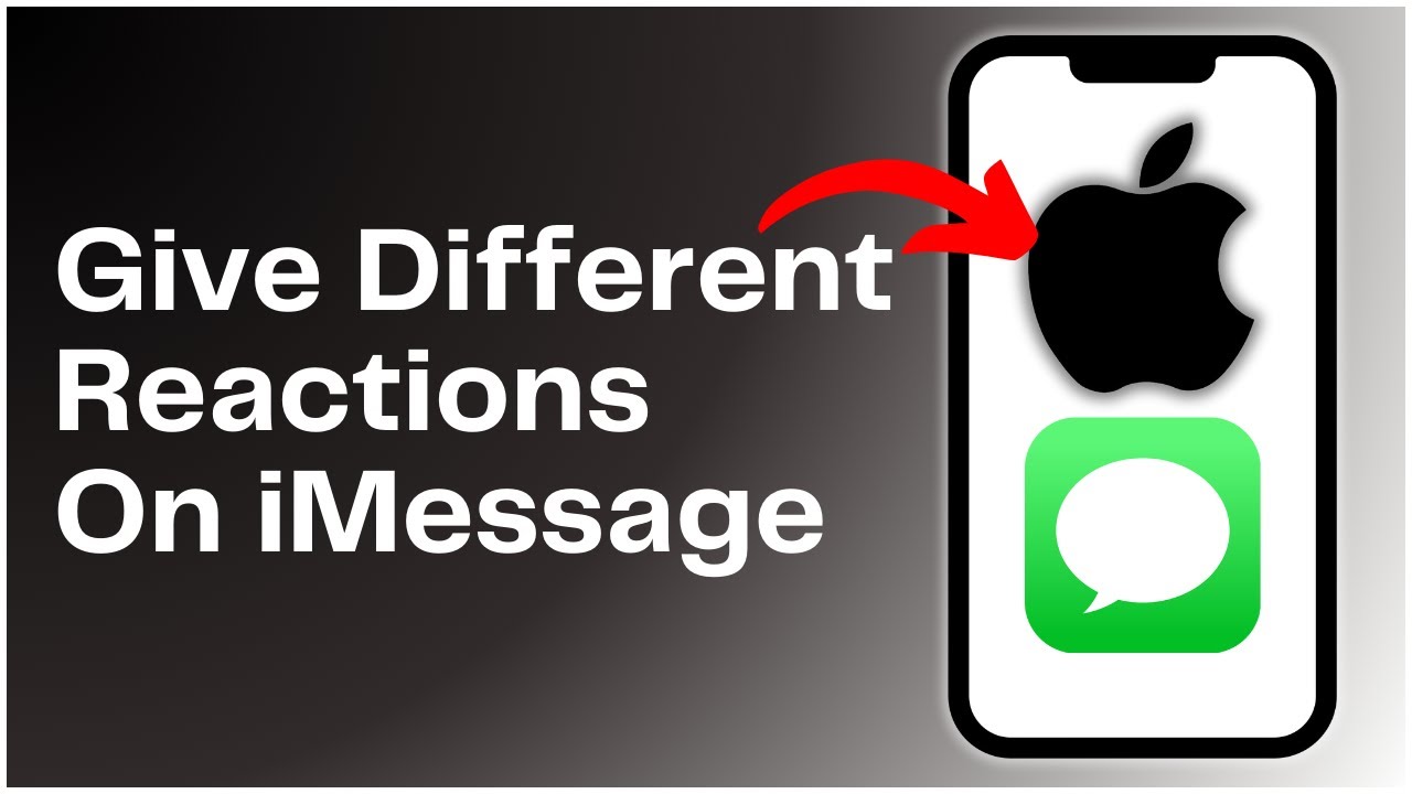 How To Give Different Reactions On iMessage 2024 - YouTube